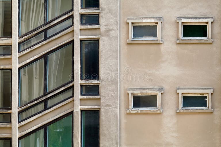 Ð¡onstruction Background Building with Diagonal Windows of Stair Stock Image - Image of glass ...