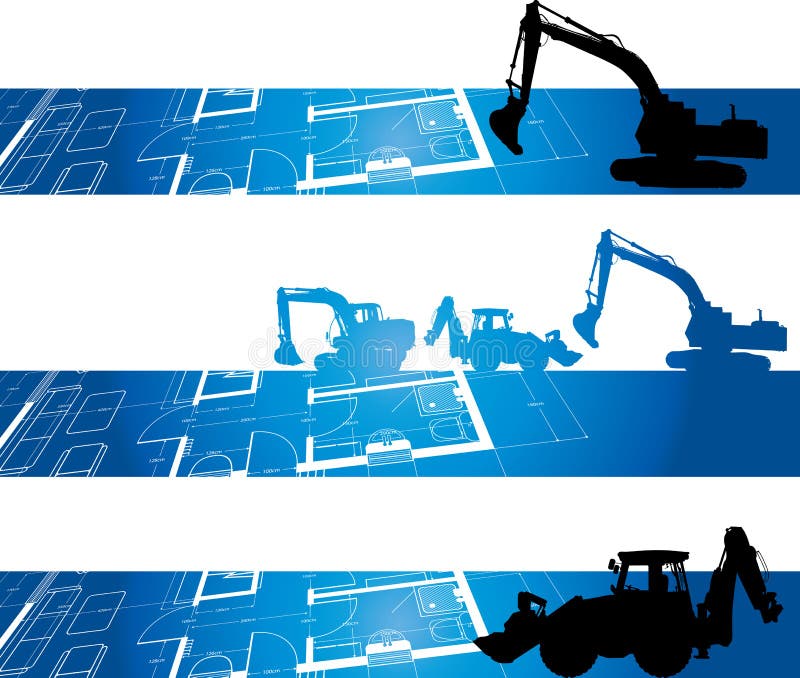 Construction banner stock vector. Illustration of building - 18925852