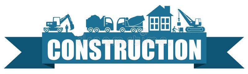 Construction banner stock illustration. Illustration of building - 85091958