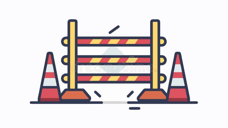 Construction Barrier Icon: Versatile Image for Construction Projects ...