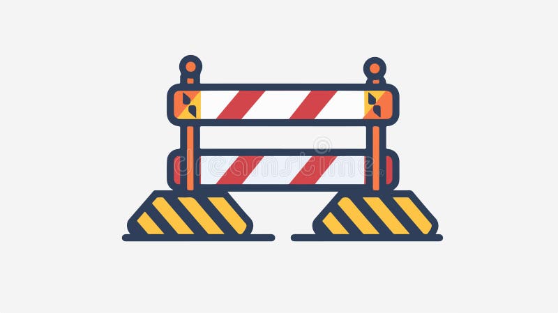 Construction Barrier Icon: Versatile Image for Construction Projects ...