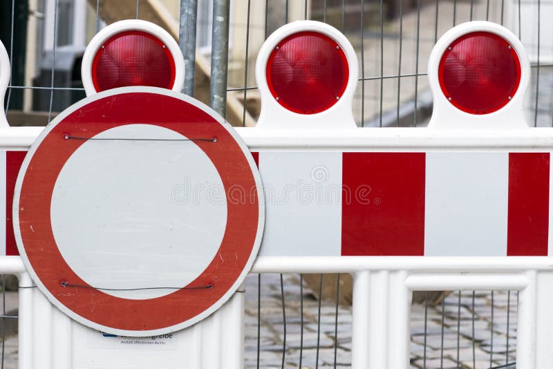 Construction Barrier stock image. Image of shut, prohibition - 52804759