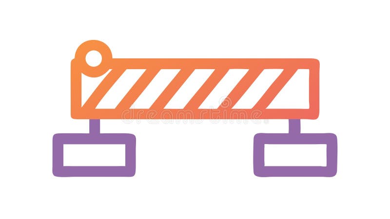 Construction Barrier Safety Obstacle Icon , Vector Design Generative AI ...