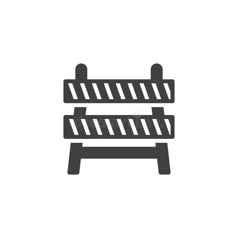 Barrier Closed Line Icon, Filled Outline Vector Sign, Linear Colorful ...