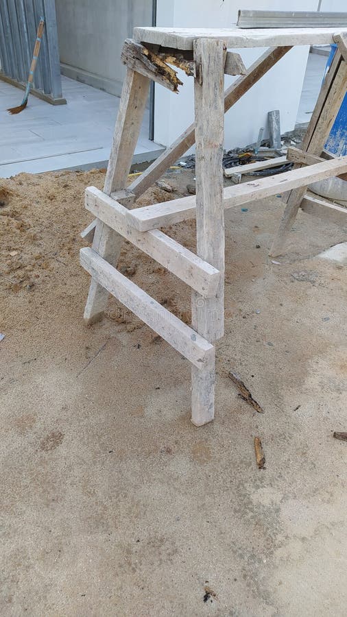 Construction Bench. Benches in the Construction Area Stock Photo ...