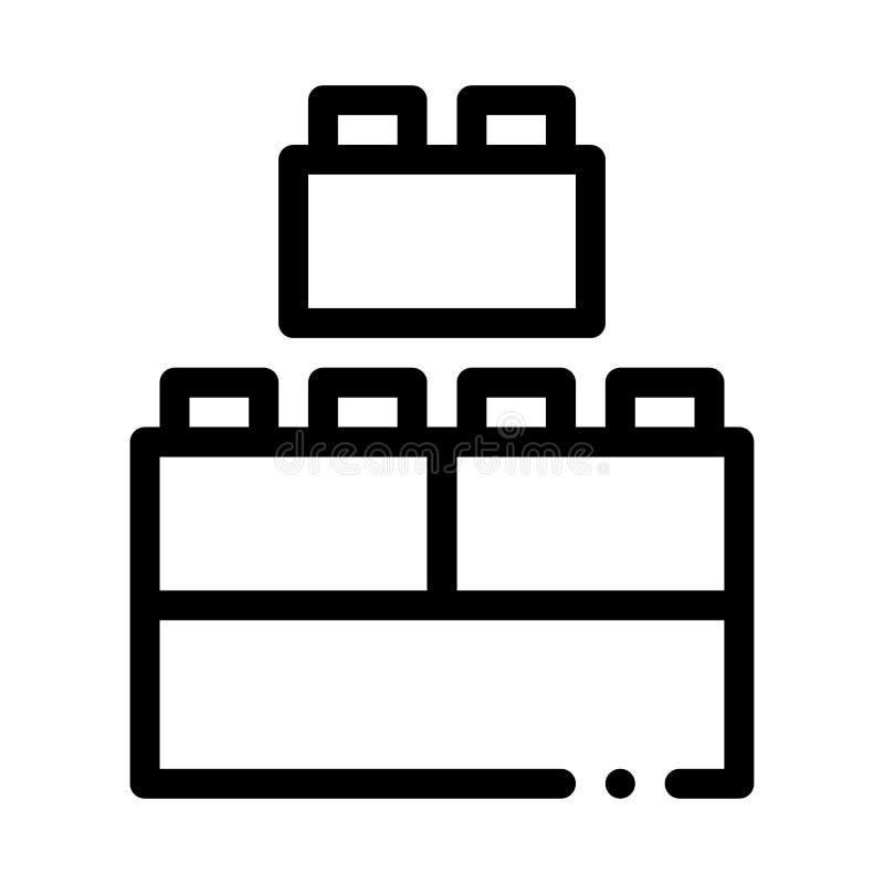 Construction Blocks Icon Vector Outline Illustration Stock Vector ...
