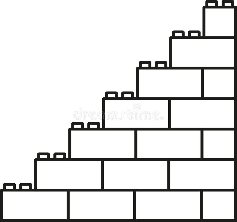 Construction Blocks Toy Icon - Vector Stock Vector - Illustration of ...