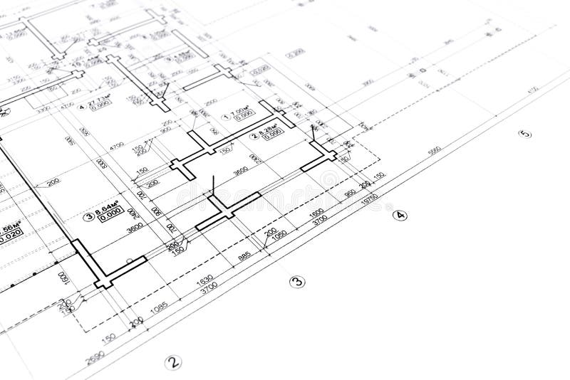 Construction blueprint stock illustration. Illustration of idea - 55365423
