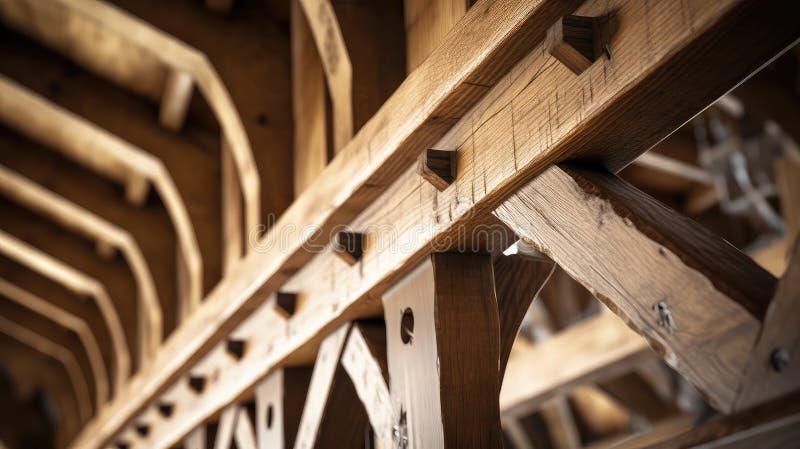 Construction Board Timber Frame Stock Illustration - Illustration of ...