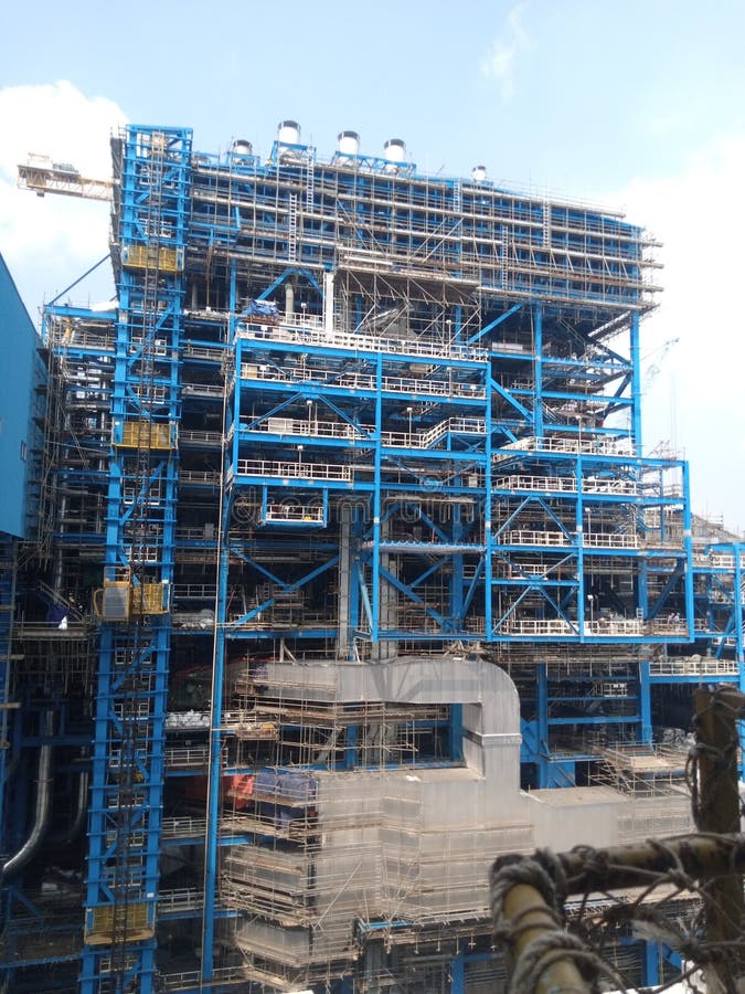 Construction Boiler Suralaya Stock Image - Image of suralaya, boiler ...