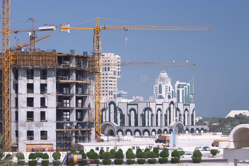 Construction boom stock image. Image of tower, buildings - 37249