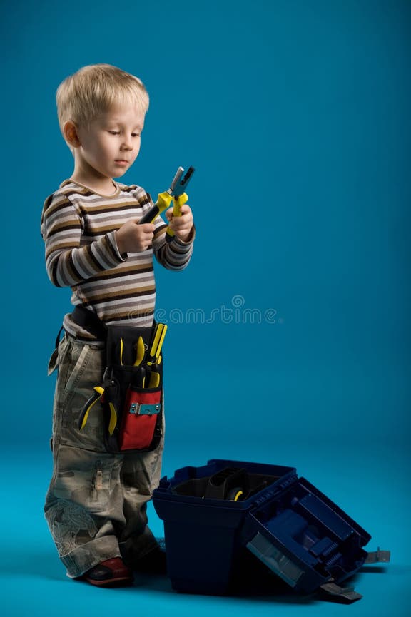 Construction boy stock image. Image of cute, childhood - 5309787