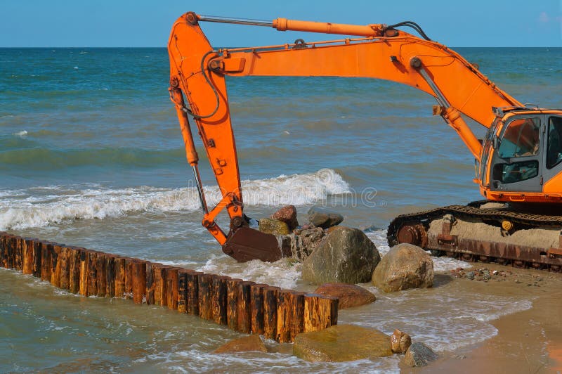 Construction Equipment in the Baltic Sea, Construction of Breakwaters ...