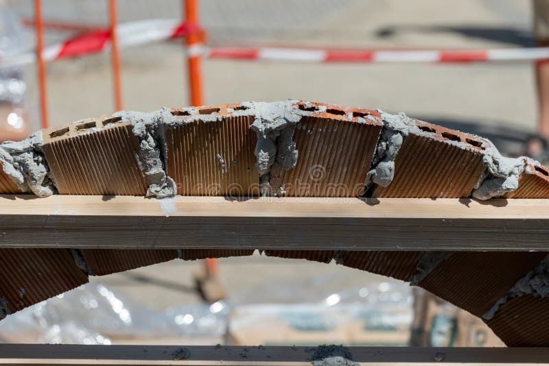 Various Masonry and Brickwork Tools Being Used on a Construction Site ...