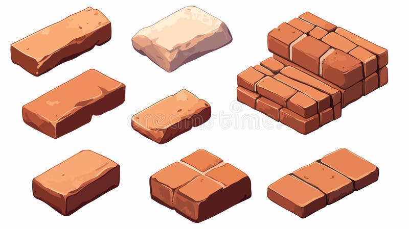 Construction Brick Vector stock vector. Illustration of drawing - 344330776