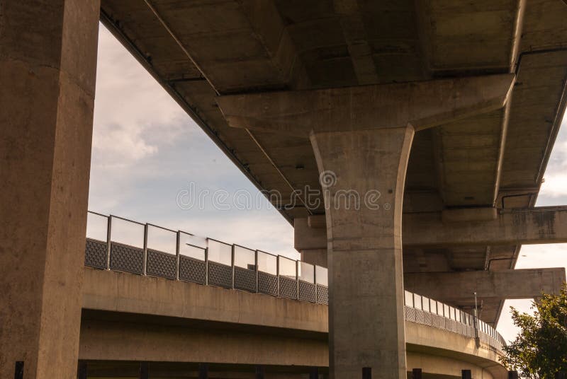Construction of the bridge stock photo. Image of metal - 244798070
