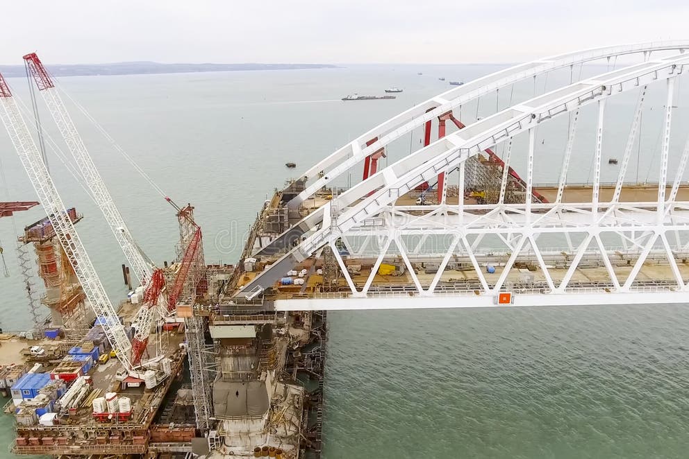 Construction of the Bridge. Engineering Facilities for the Construction of a Railway and ...