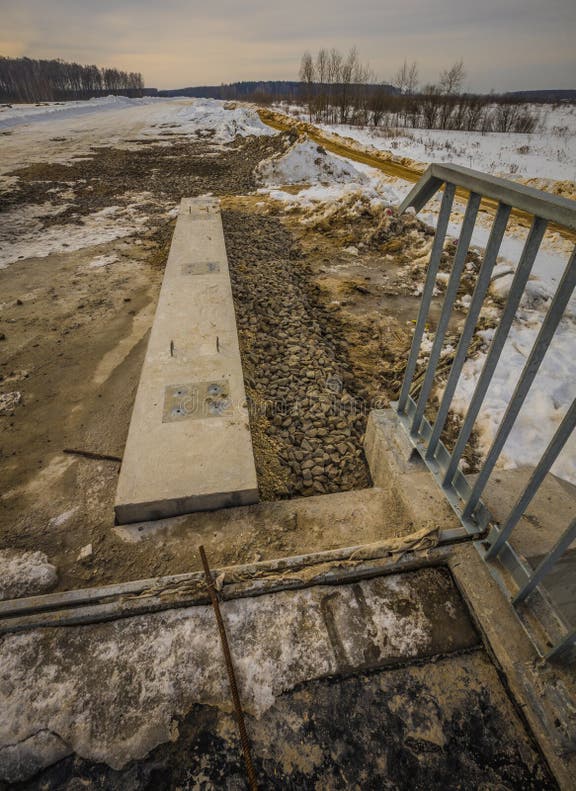 Construction of a Bridge on the M5 Motorway Stock Image - Image of ...