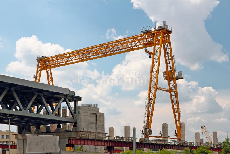 Construction of a bridge stock photo. Image of isle, russky - 31898638