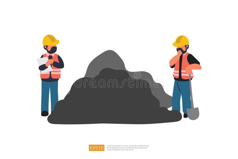 Construction Builder Character with Material and Shovel. Road Work ...