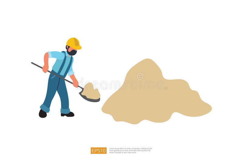 Digging Sand Stock Illustrations – 1,502 Digging Sand Stock ...