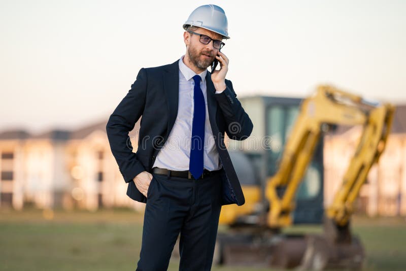 Construction Builder Manager or Supervisor at a Construction Site ...