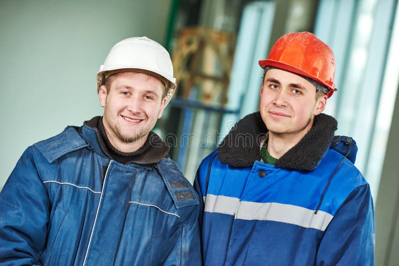Construction Builder Workers Stock Photo - Image of building, person ...