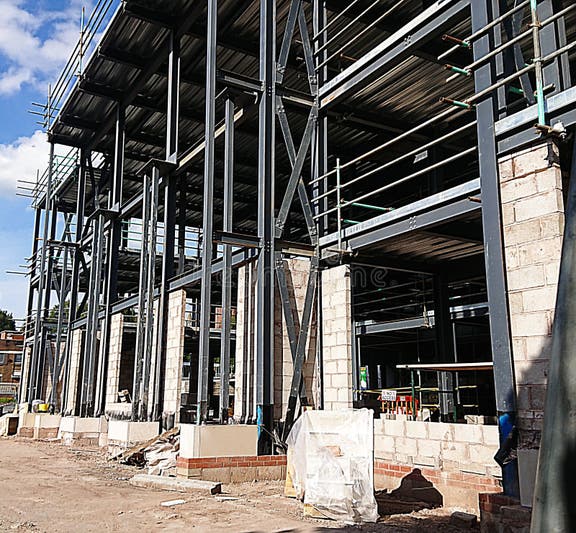 Construction Building Blocks Steel Frame Stock Photo - Image of ...