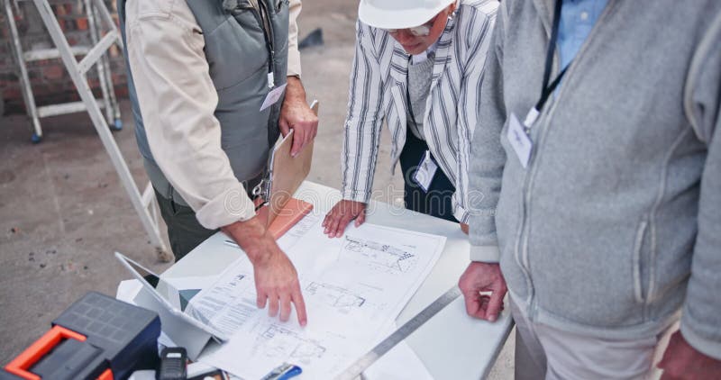 Construction, Building and Blueprint for Planning or People, Property ...