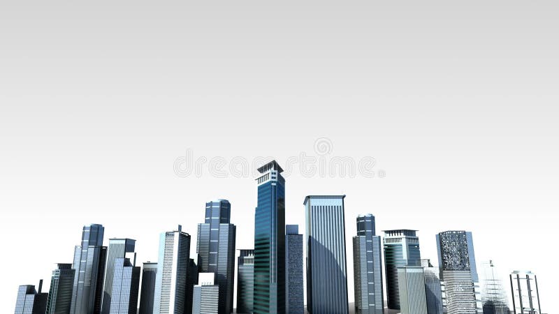 Construction Building City Skyline and Make City in Animation.2 Stock ...