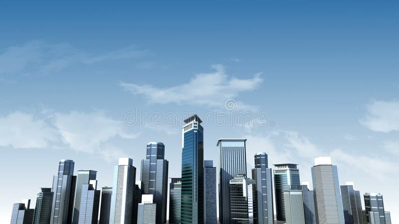 Construction Building and Road, Build City in Animation Stock Footage ...