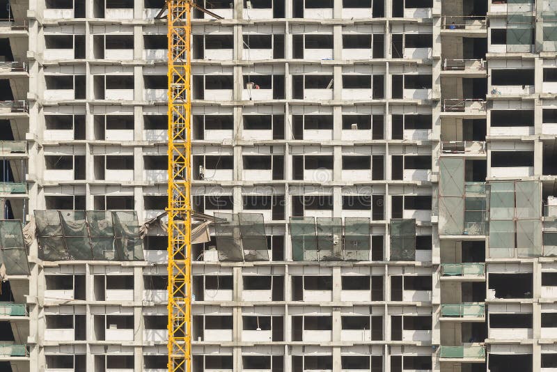 Construction Building, Close-up of the Under Construction Stock Photo ...