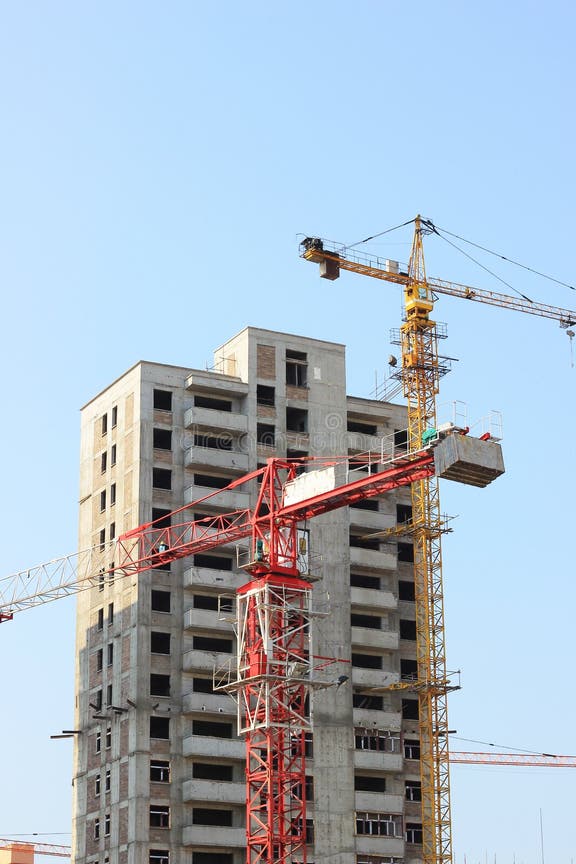 The Construction of the Building Stock Photo - Image of comm, build ...