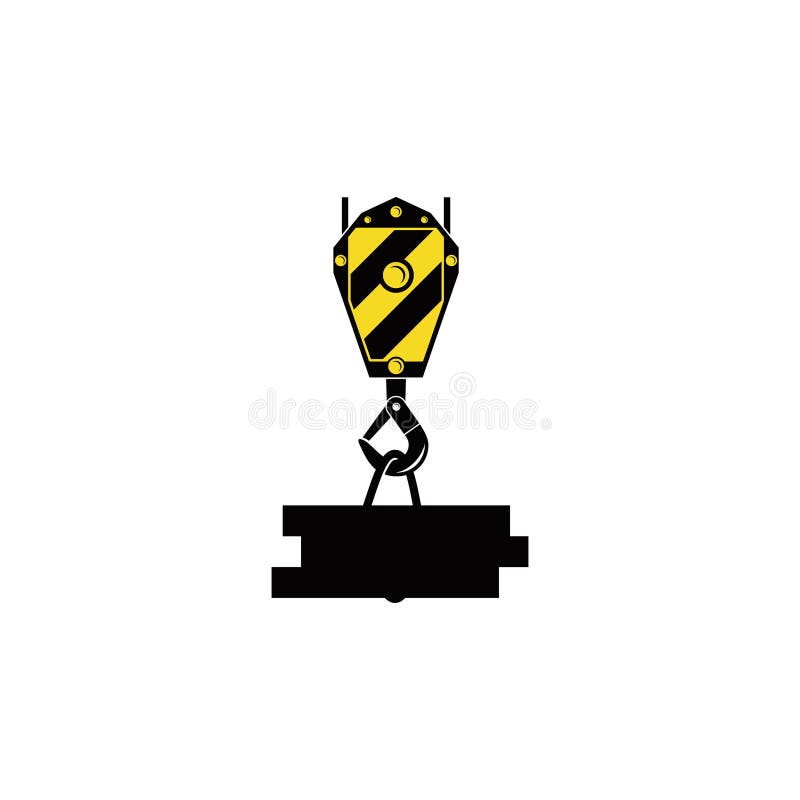 Construction Building Crane Hook Logo Design Template Stock Vector ...