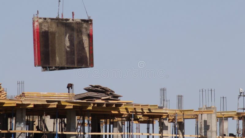 Load Out Concrete from Truck To Build Floor Stock Video - Video of ...