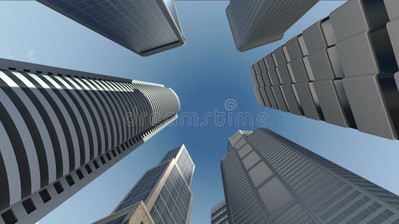 Construction Building and Make City in Animation Stock Video - Video of ...