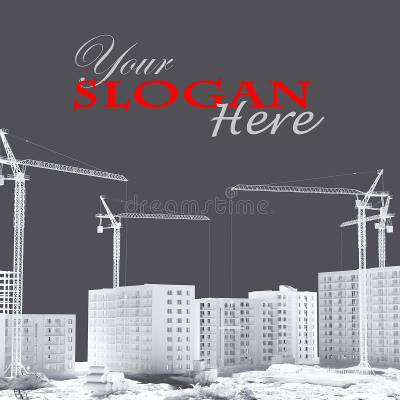 Construction Building Project Overview Stock Illustration ...