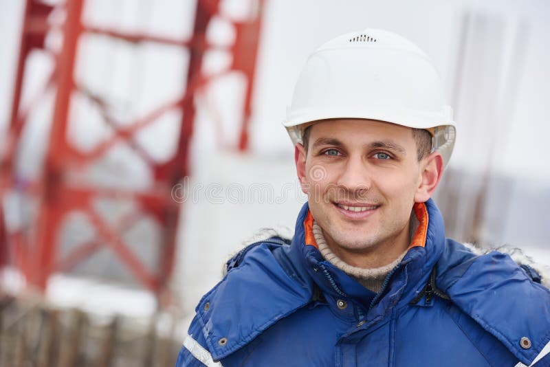 Construction Building Site Foreman Stock Image - Image of helmet ...