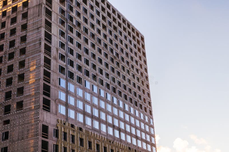 Construction Building in the Style of Modern Architecture High-tech ...