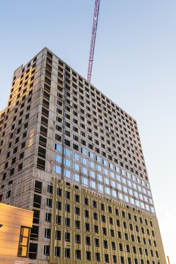 Construction Building in the Style of Modern Architecture High-tech ...