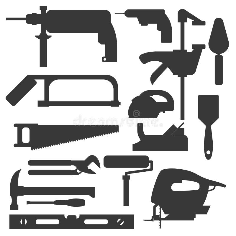 Carpenter Tools Vector Modern Carpentry Tools 2d Vector, Carpentry,