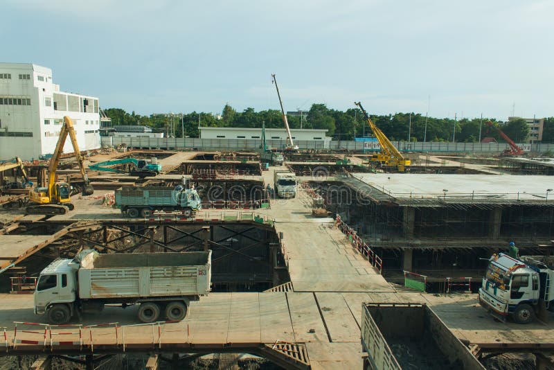 Construction editorial photography. Image of worker, concrete - 43839607
