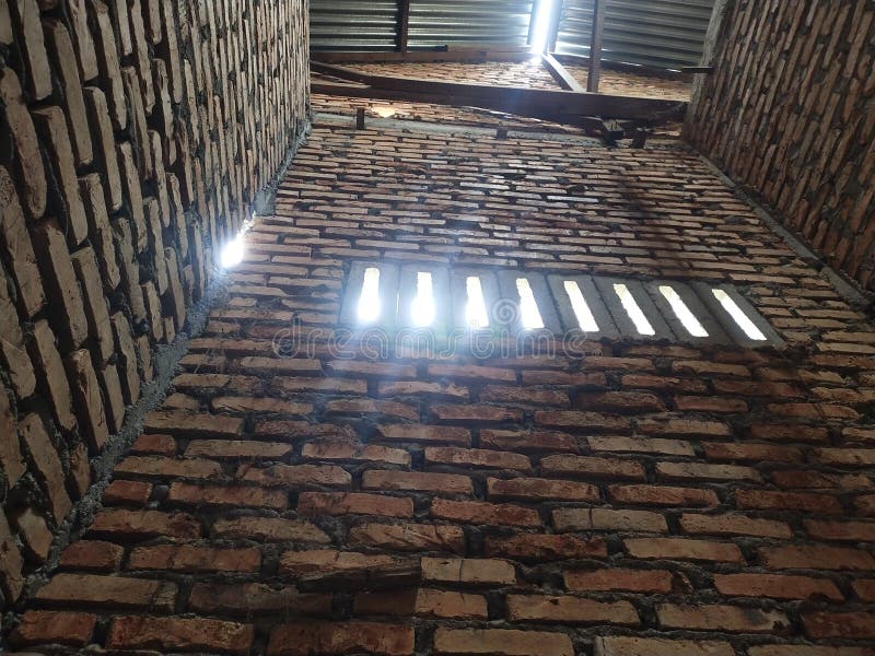 Construction of Building Walls with Bricks Stock Image - Image of ...