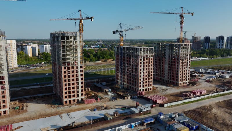 Construction Project for Buildings Ongoing of Development Phase Stock ...