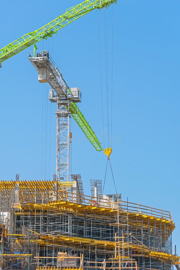 Construction of Buildings Using Monolithic Technology Stock Photo ...