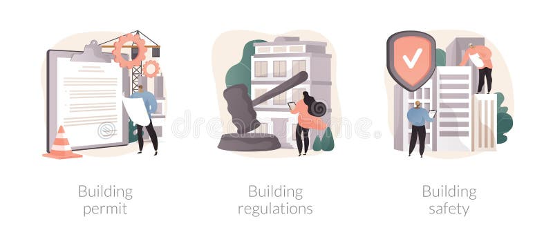 Construction Business Abstract Concept Vector Illustrations. Stock ...