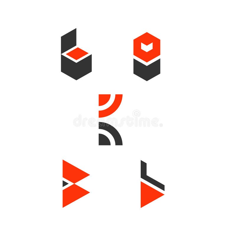 Construction Business Logo Letter B Series 1 Stock Vector ...