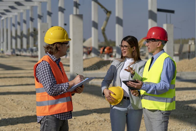 6,781 People Talking Construction Site Stock Photos - Free & Royalty ...