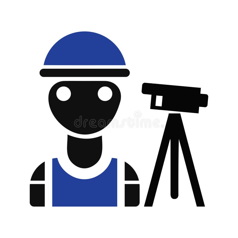 Construction Camera Survey Icon Stock Vector - Illustration of sign ...