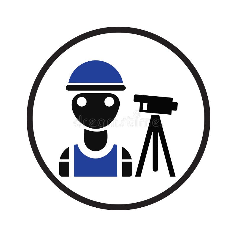 Construction Camera Survey Icon Stock Vector - Illustration of survey ...